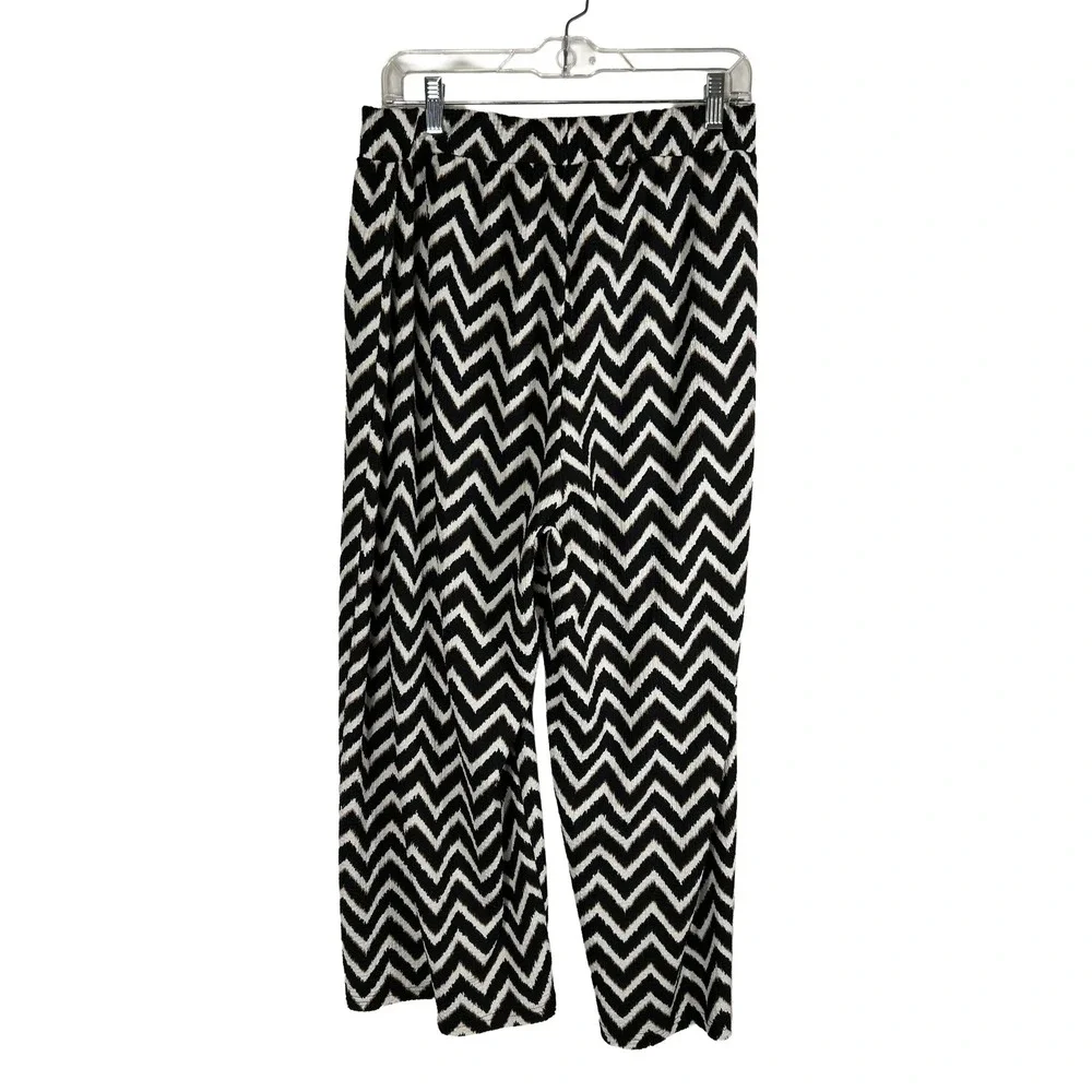Gina Benotti | Pants & Jumpsuits | Gina Benotti Black White Chevron ...